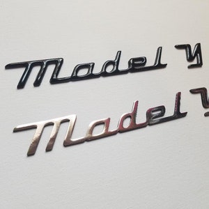 Custom Tesla Model Y Emblem, Car Mascot Ornament Logo Replacement - Etsy