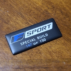 CUSTOM F Sport IS 500 Dash Emblem, Car Accessory, Design-your-own ...