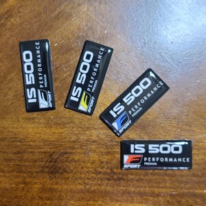 CUSTOM F Sport IS 500 Dash Emblem, Car Accessory, Design-your-own ...