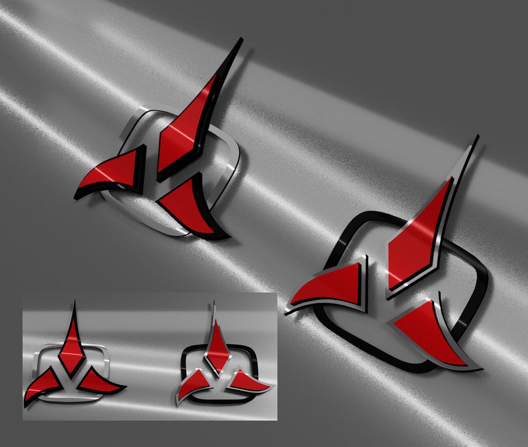 CUSTOM Sci Fi Honda Klingon Emblem, Car Truck SUV Accessory, Badge ,3D ...