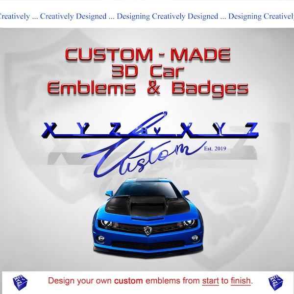 3d Custom Car Decals - Etsy