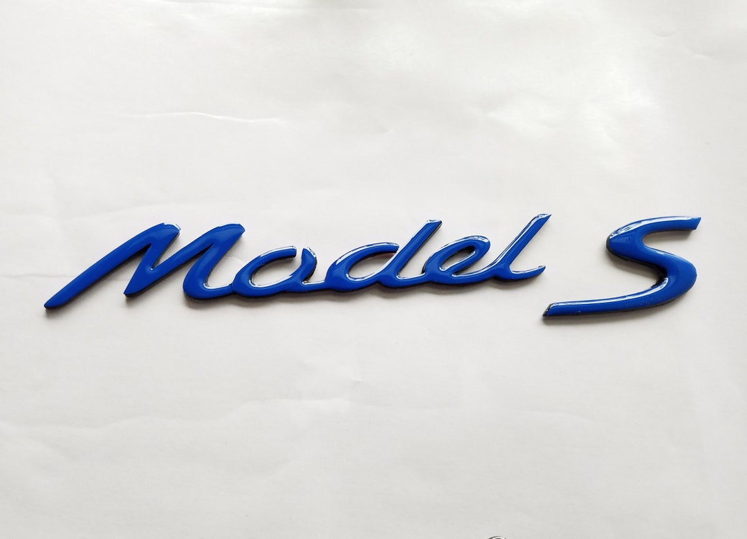 Custom Tesla Model S Emblem, Tesla Mod, Car Mascot Ornament Logo ...