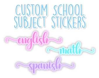 School Subject | Etsy