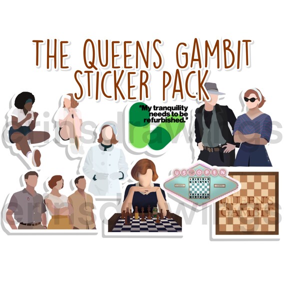 The Queens Gambit Sticker Pack | Etsy