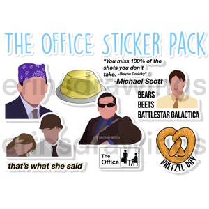 The Office Sticker Pack - Etsy