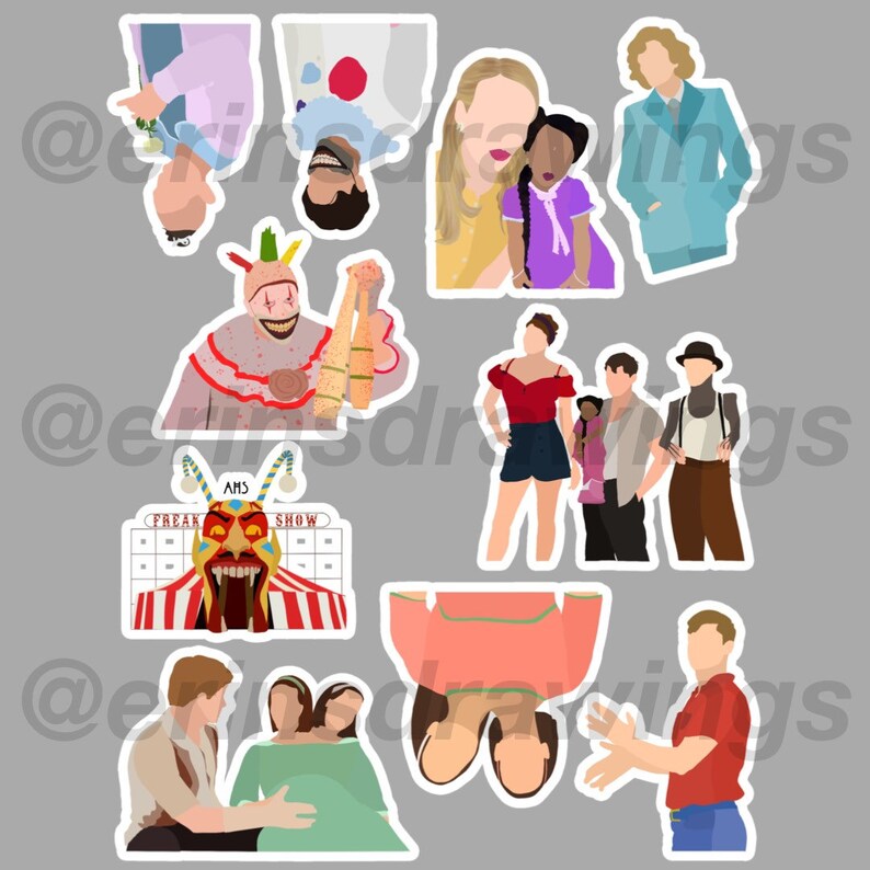 American Horror Story Sticker Packs - Etsy