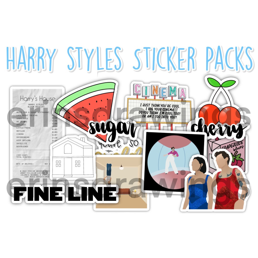 Harry Styles Sticker Packs - Etsy