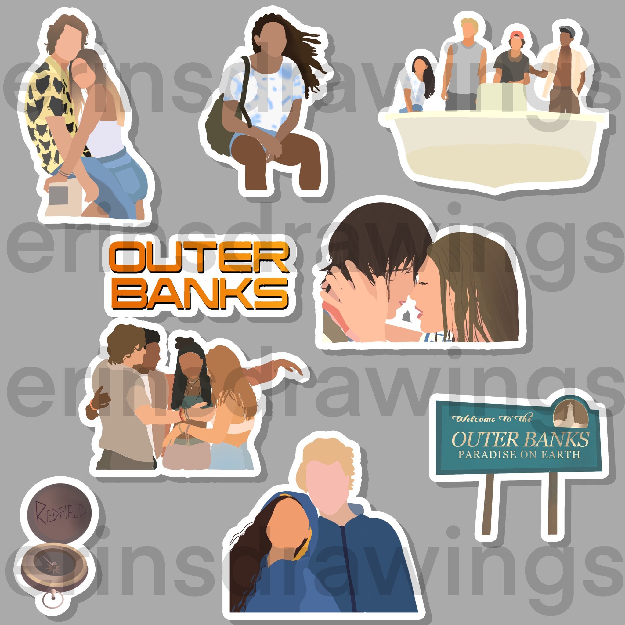 Outer Banks Sticker Pack | Etsy
