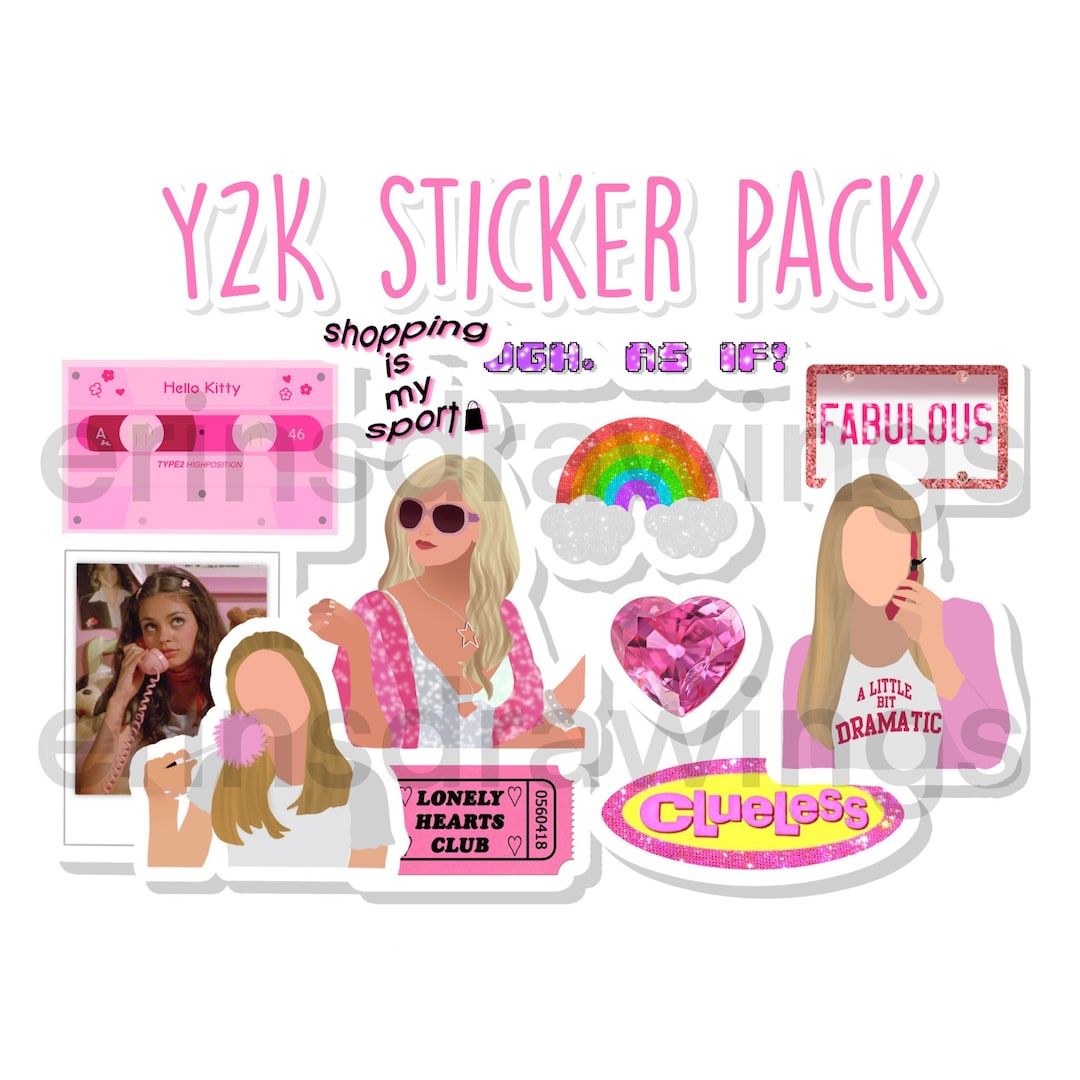 Y2K Sticker Pack - Etsy