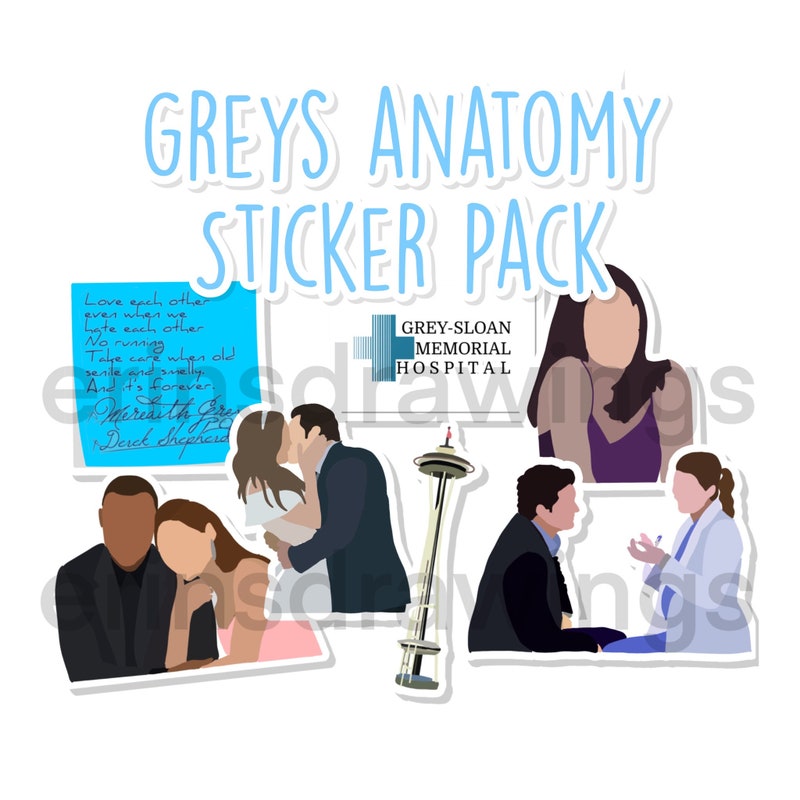 Greys Anatomy Stickers - Etsy