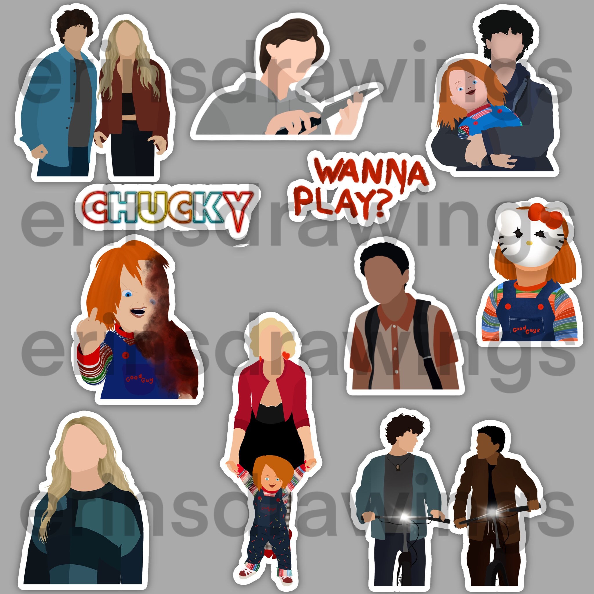 Chucky Sticker Pack - Etsy