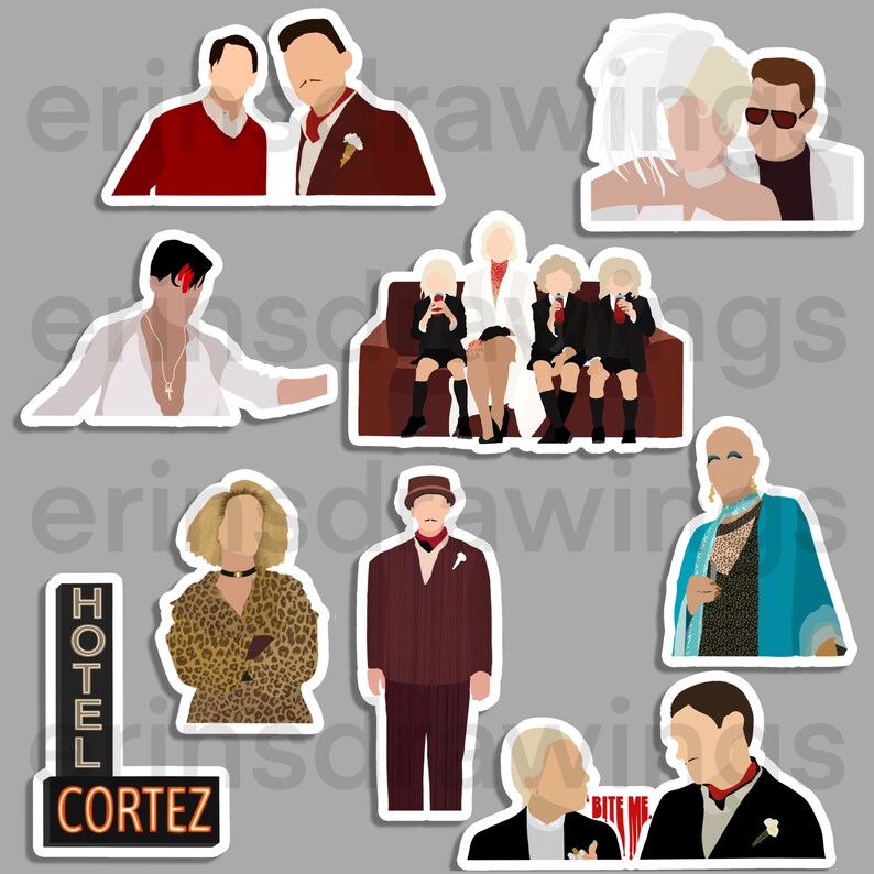 American Horror Story Sticker Packs - Etsy