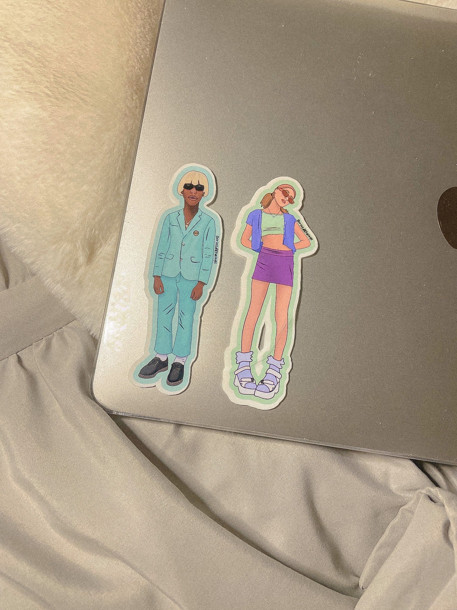 Celebrity/influencer Cartoon Sticker | Etsy