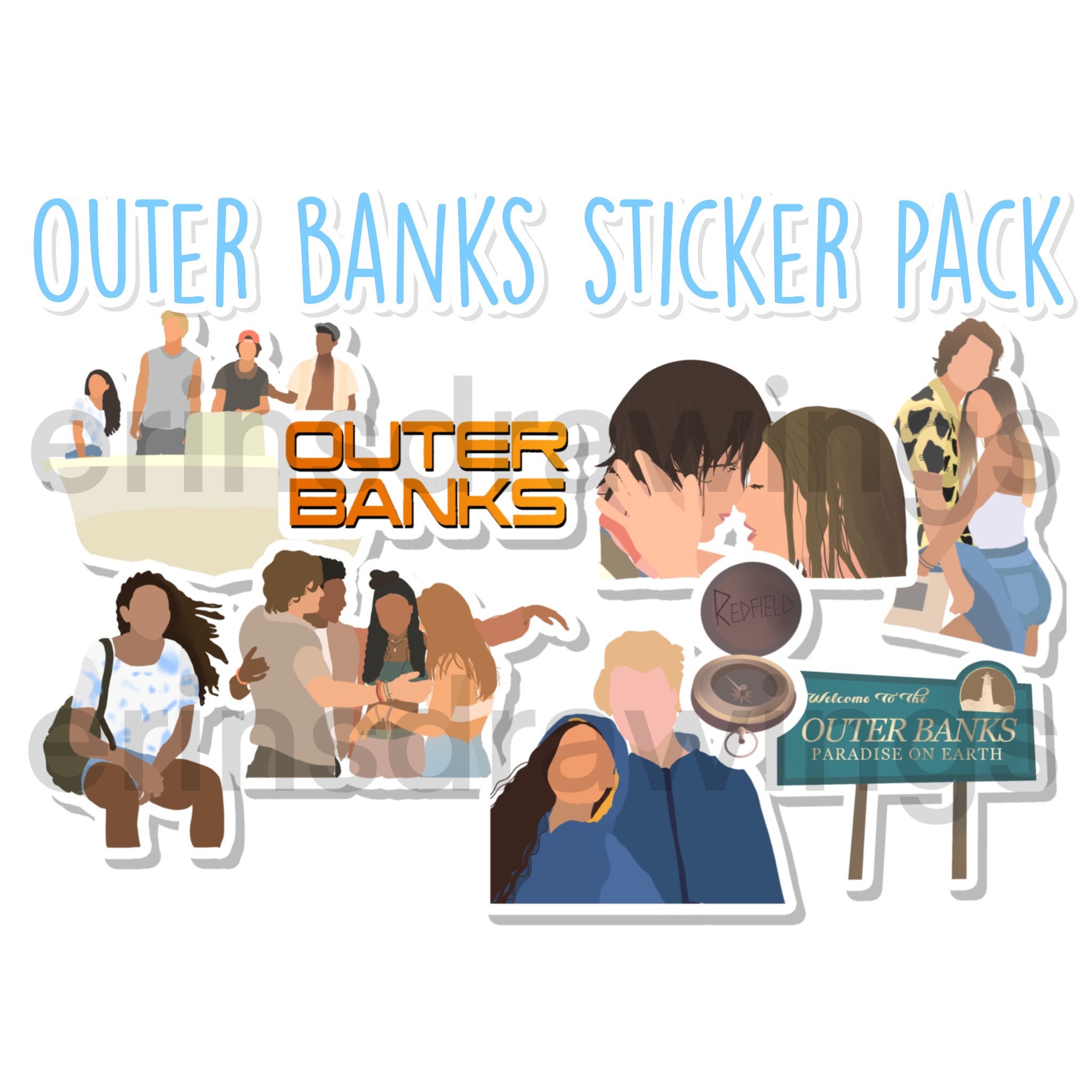 Outer Banks Sticker Pack | Etsy