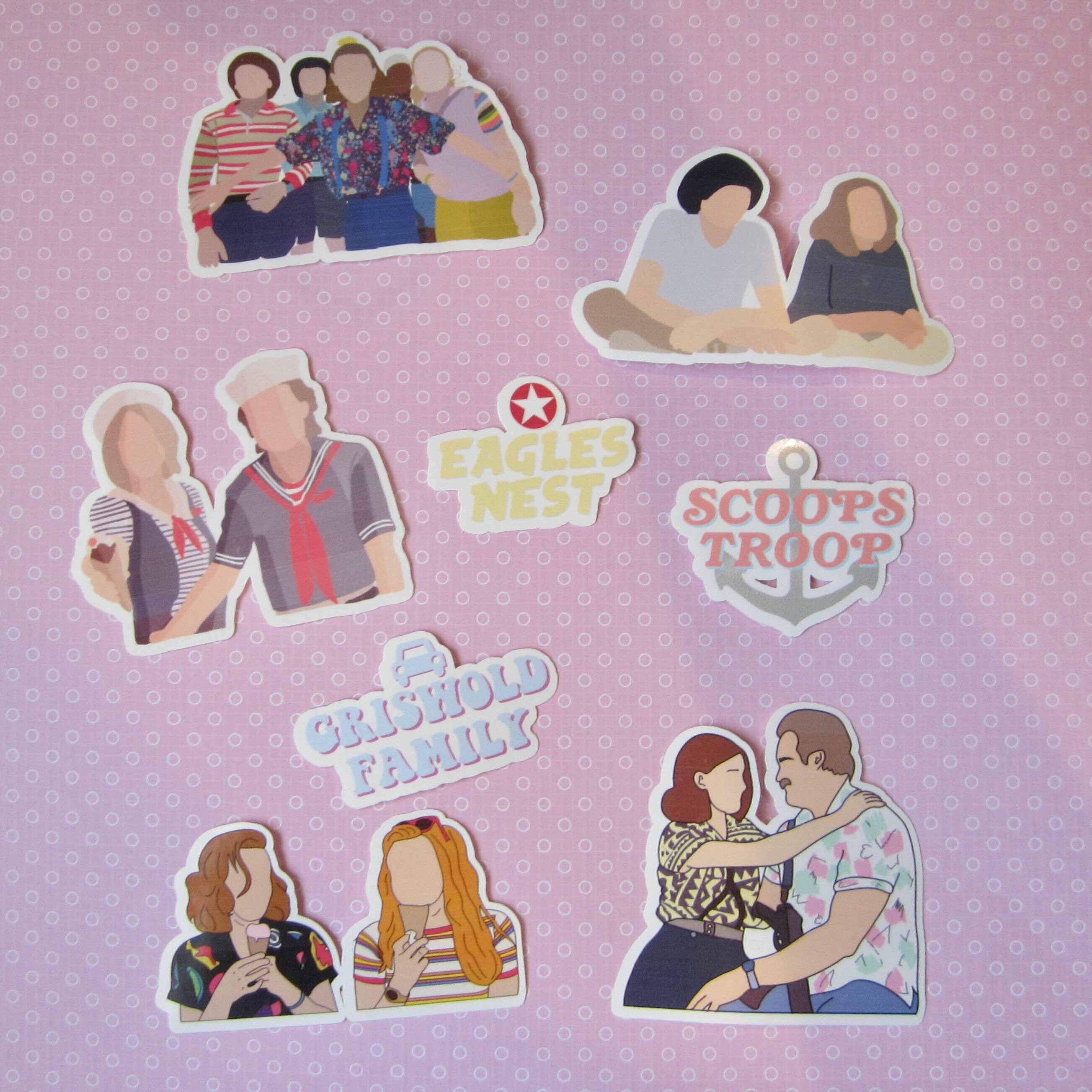 Stranger Things Sticker Pack Etsy Uk
