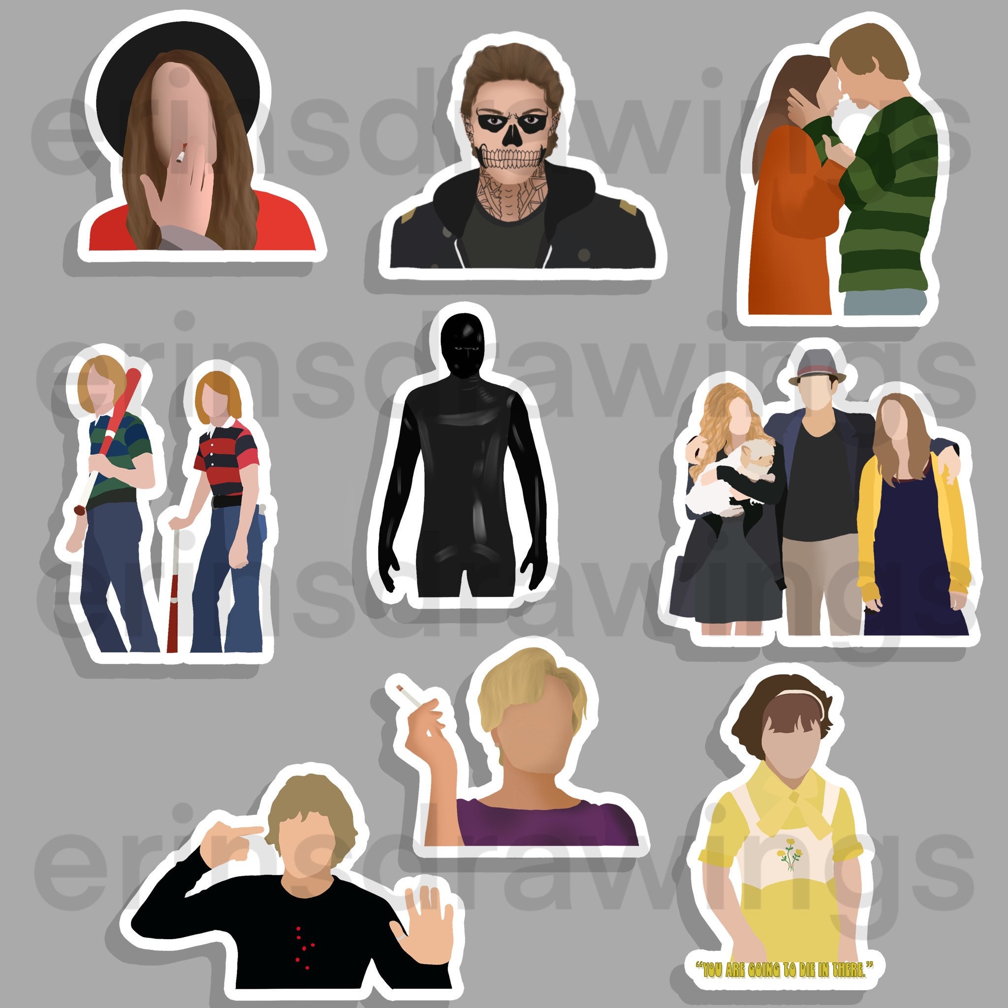 American Horror Story Sticker Packs - Etsy