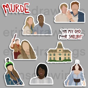 American Horror Story Sticker Packs - Etsy