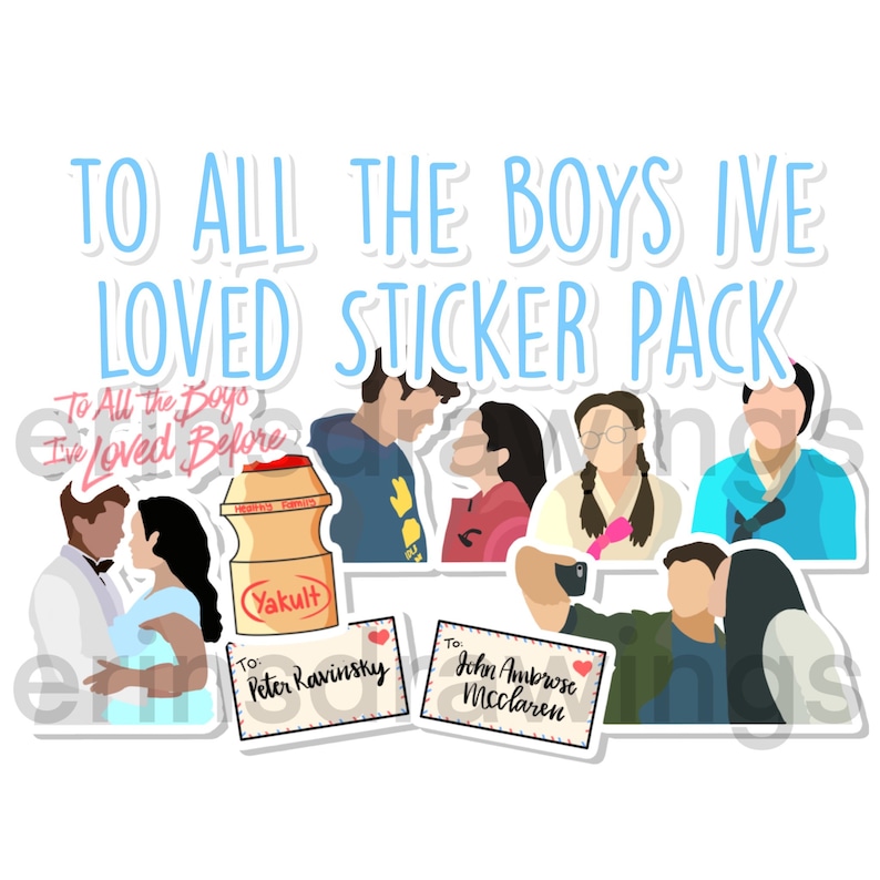To All the Boys Ive Loved Before Sticker Pack - Etsy