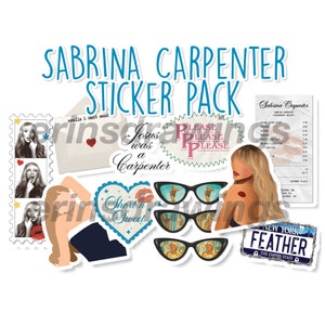 Sabrina Carpenter Sticker Pack - Etsy