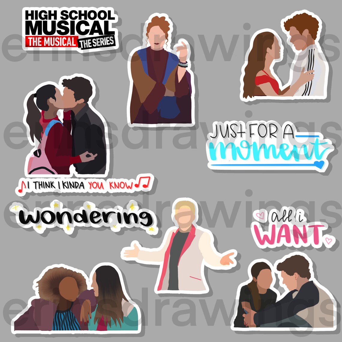 Highschool Musical the Musical the Series Sticker Pack | Etsy