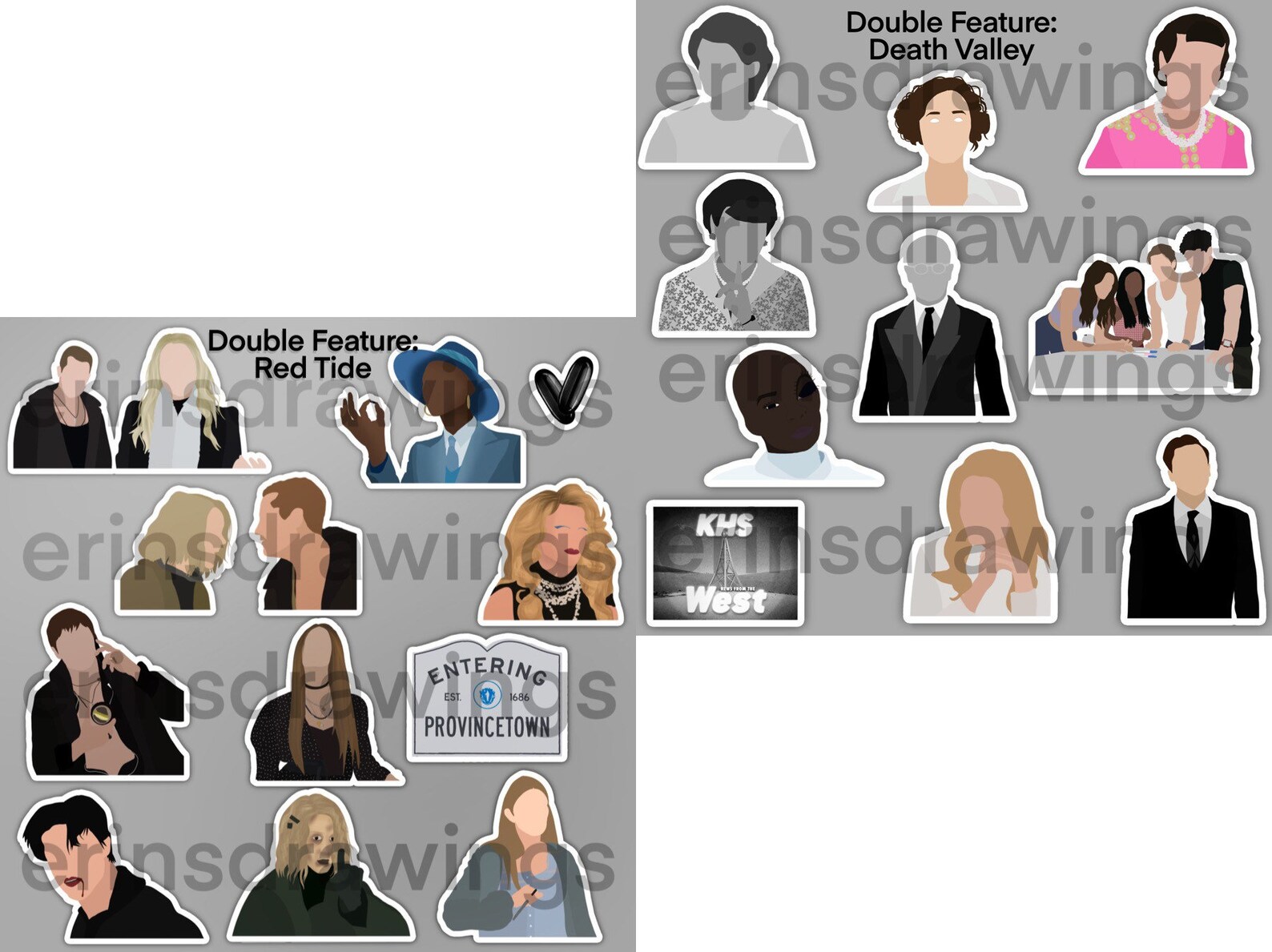 American Horror Story Sticker Packs - Etsy