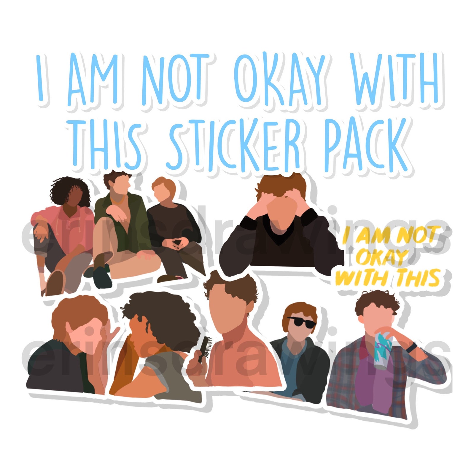 I Am Not Okay With This Sticker Pack - Etsy
