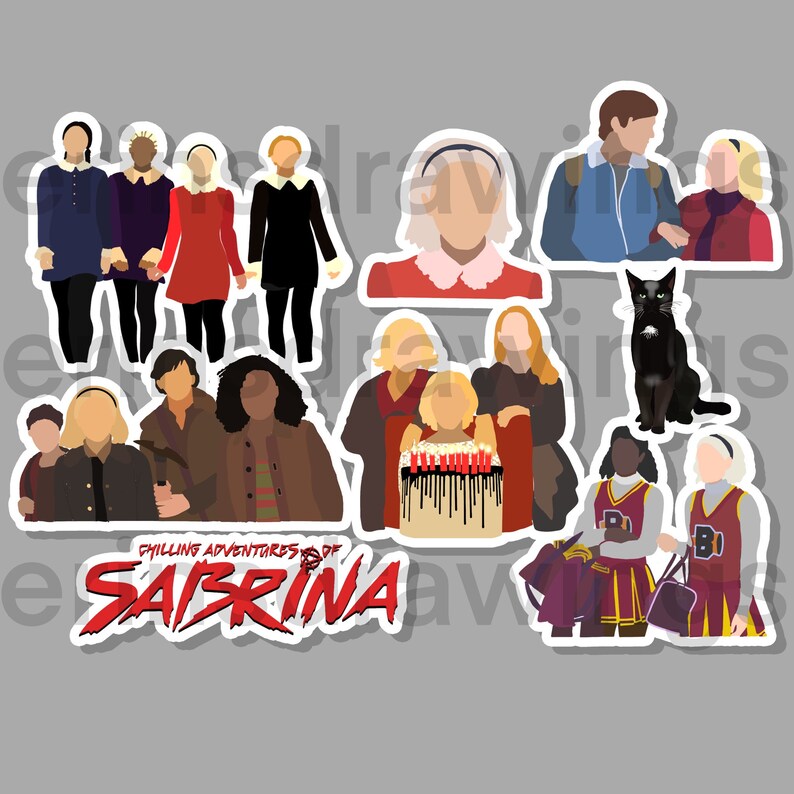Chilling Adventures of Sabrina Sticker Pack - Etsy