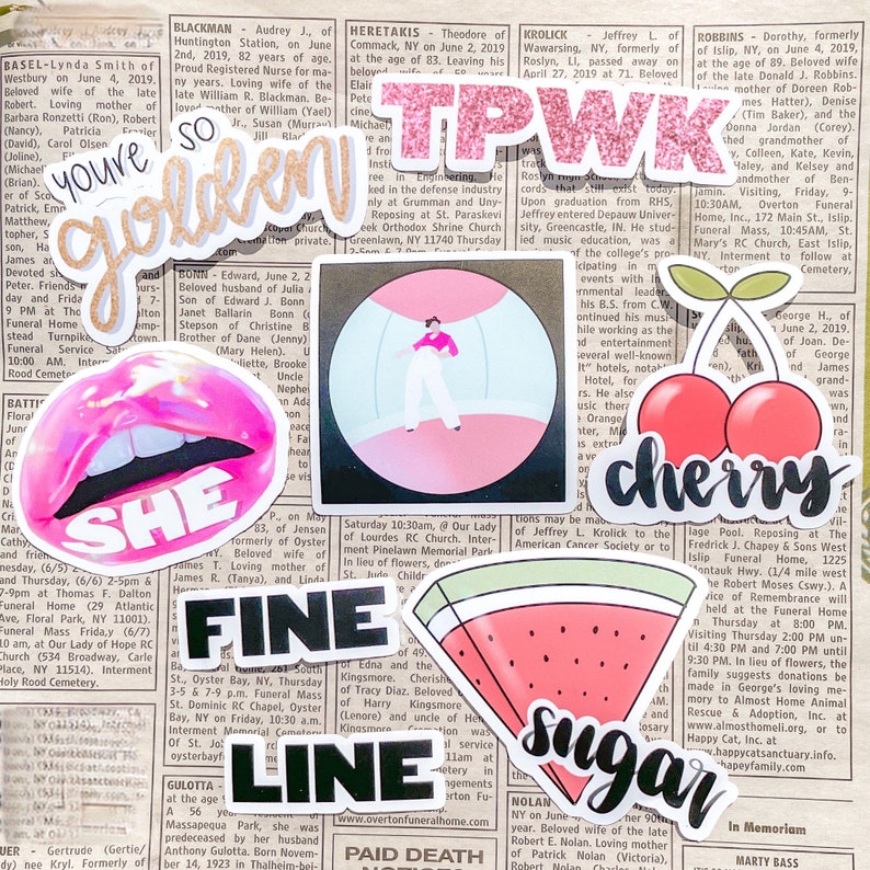 Harry Styles Sticker Packs - Etsy