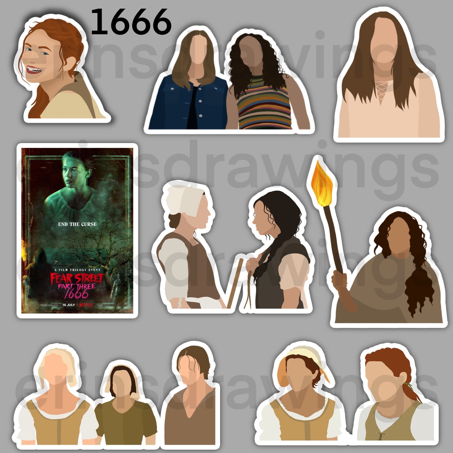 Fear Street Sticker Packs | Etsy