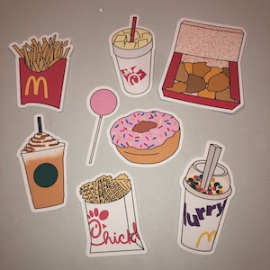 Food and Drink Sticker Pack - Etsy