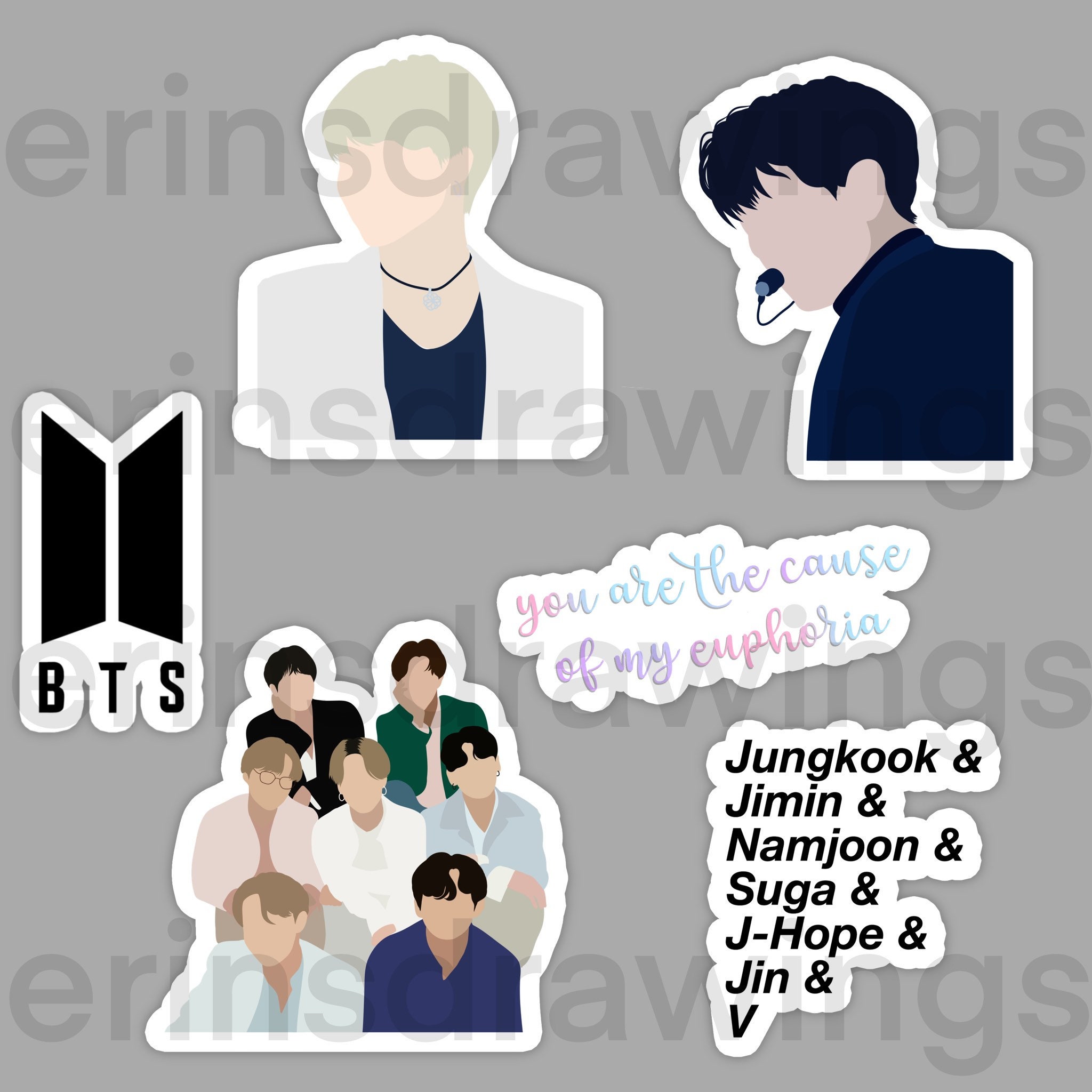 BTS Sticker Pack - Etsy