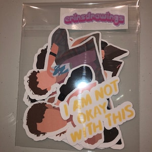 I Am Not Okay With This Sticker Pack - Etsy