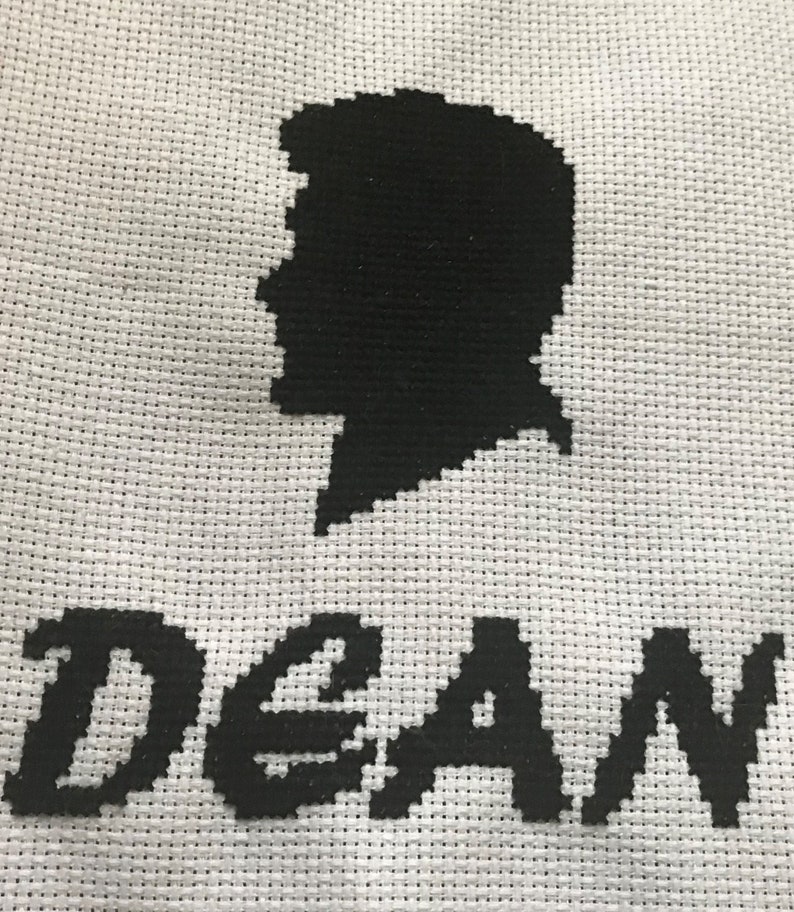 Dean Winchester Cameo Cross Stitch Pattern ONLY - Etsy