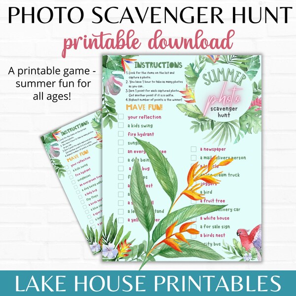 Group Photo Scavenger Hunt - Etsy