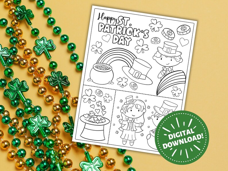 Hojas de trabajo imprimibles para actividades del día de San Patricio ...