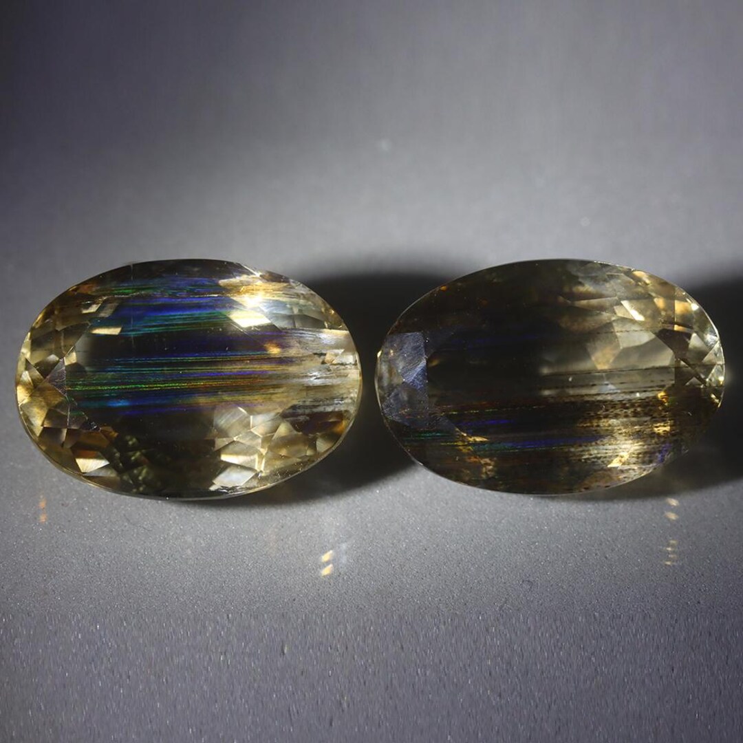 21.38 Cts_antique Gem Collection_100 % Natural Unheated Rainbow Rutile ...
