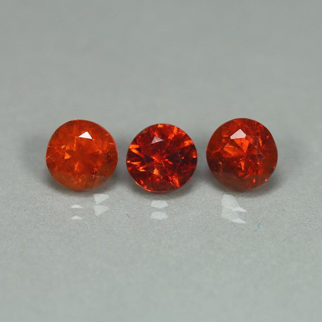 1.54 Cts_great Best Color_100 % Natural Orange Spessartite Garnet ...