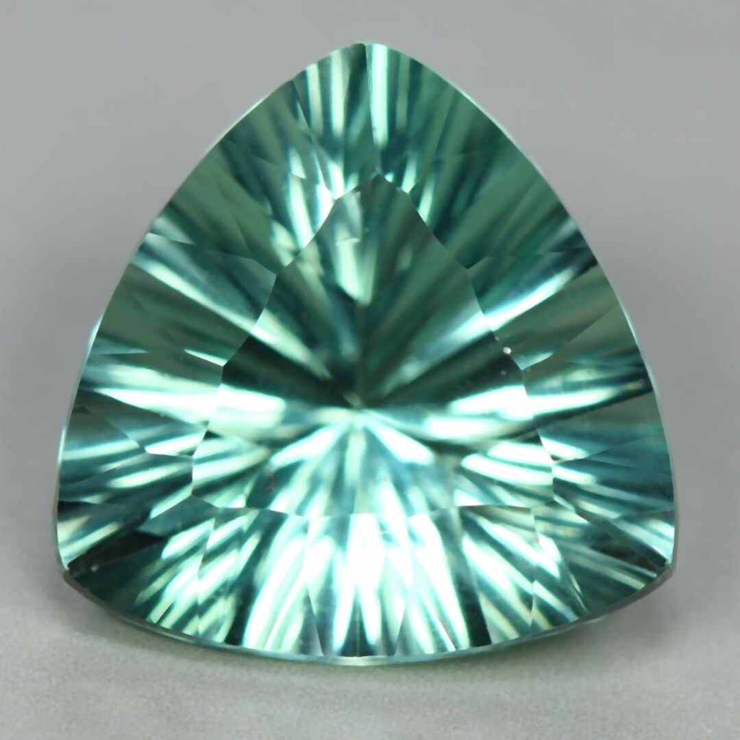 5.63 Cts_unique Hi End Luster_100 % Natural Paraiba Green Fluorite_cancave Cut - Etsy