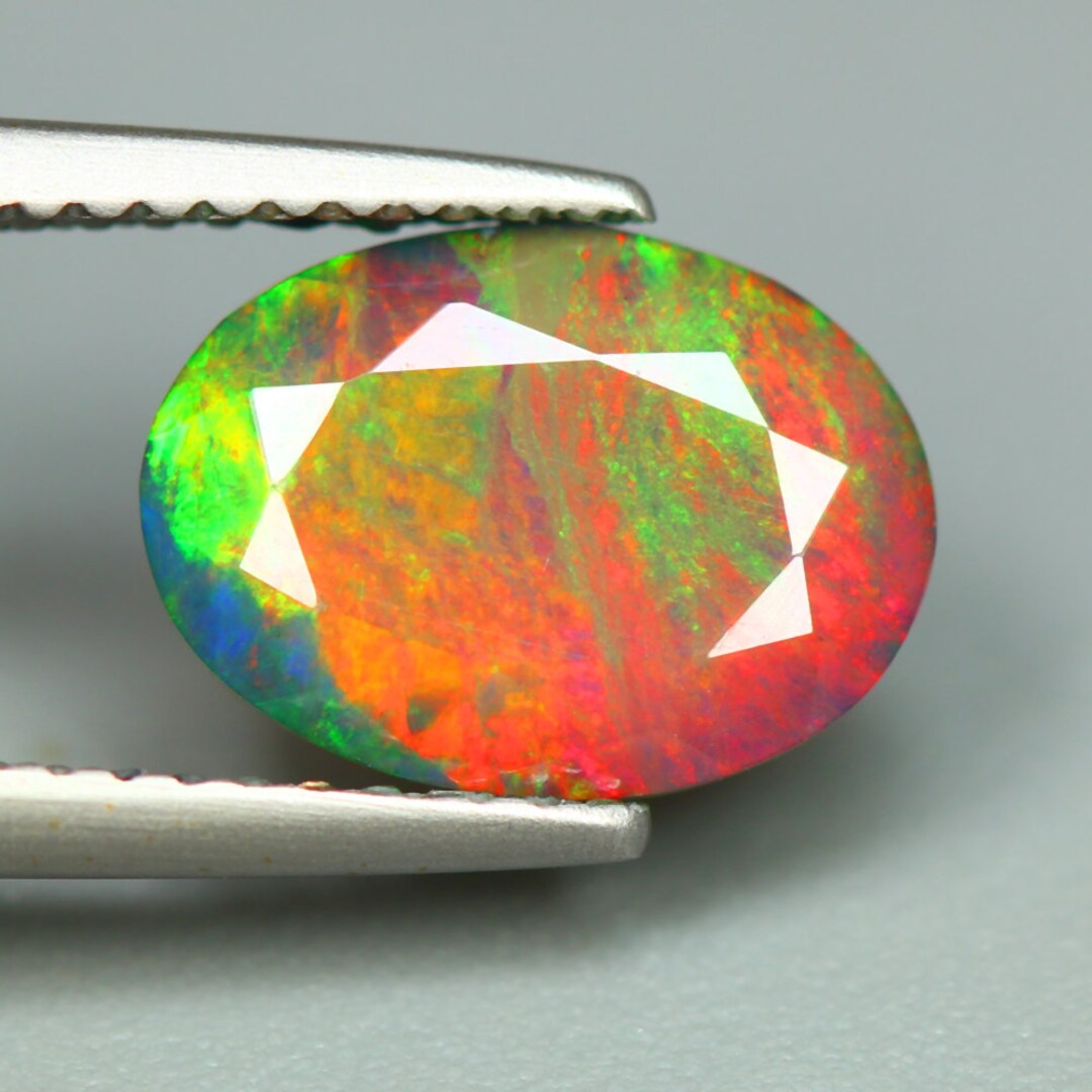 1.78 Cts_gorgeous_100 % Natural Multi-color Top Flash Welo - Etsy