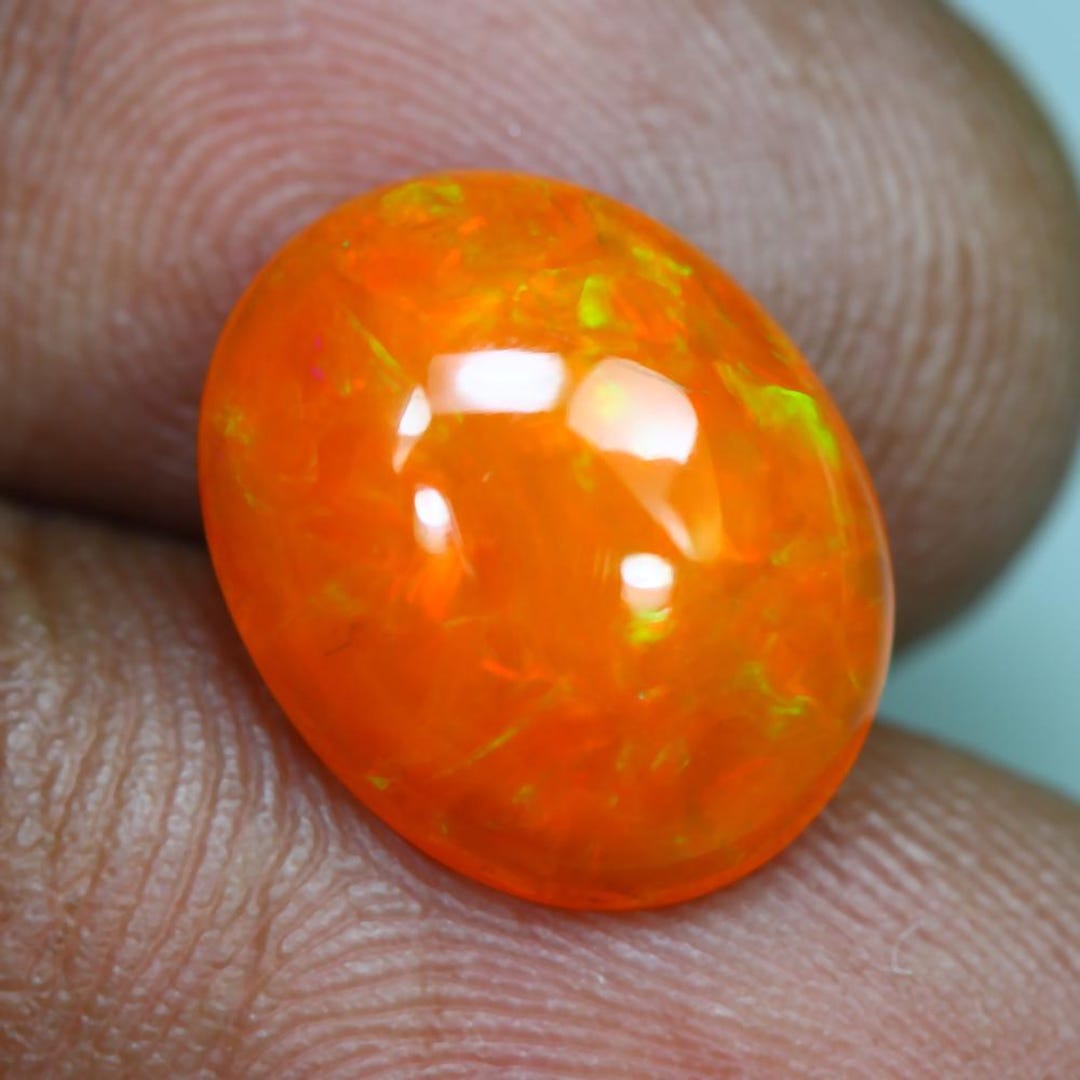 3.00 Cts_extreme Great Fire_100 % Natural Orange Fire Opal_loose ...