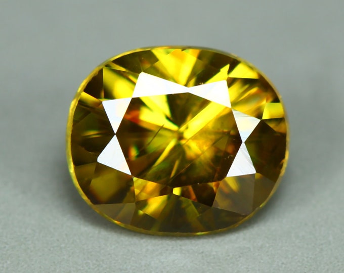 1.03 Cts_diamond Sparkling_100 % Natural Unheated Titanite Red Spot ...