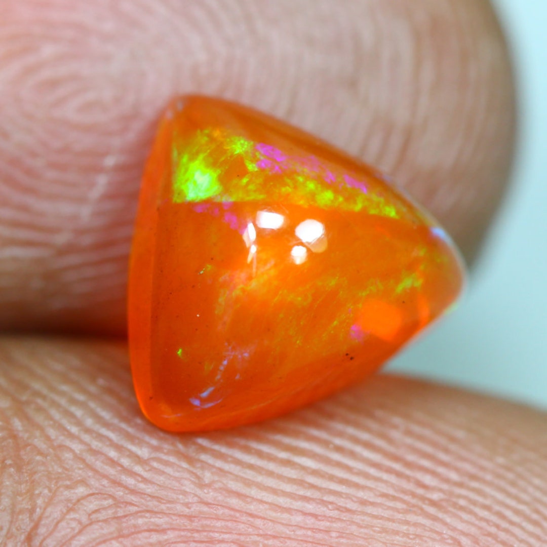 1.18 Cts_extreme Great Fire_100 % Natural Multi-color Flash Orange Fire ...