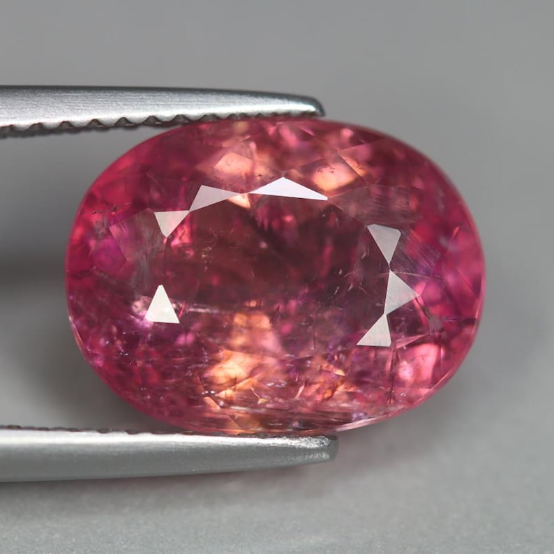 5.04 Cts_ravishing Best Color_100 % Natural Mozambique Pink Tourmaline ...