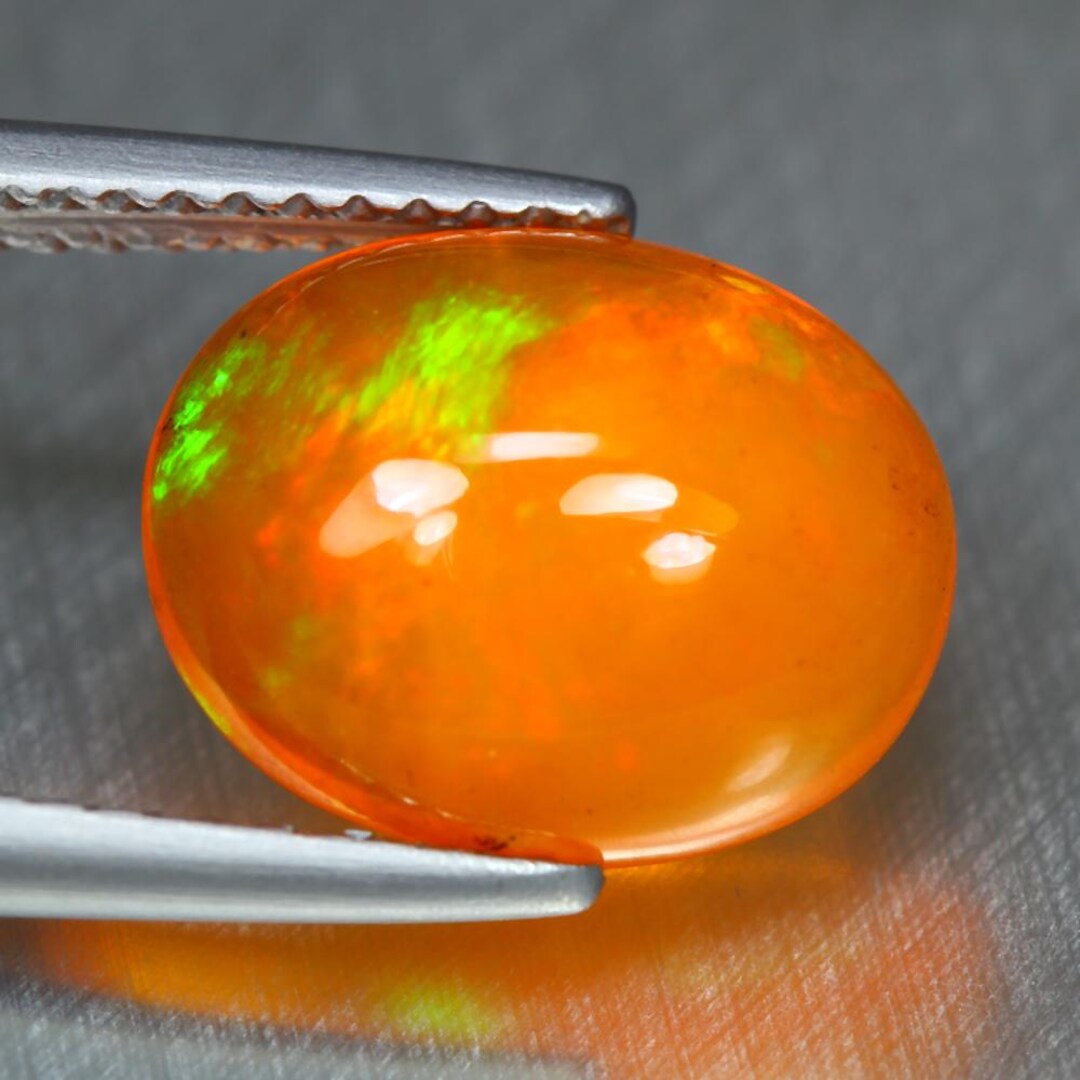 2.70 Cts_extreme Great Fire_100 % Natural Multi-color Flash Orange Fire ...