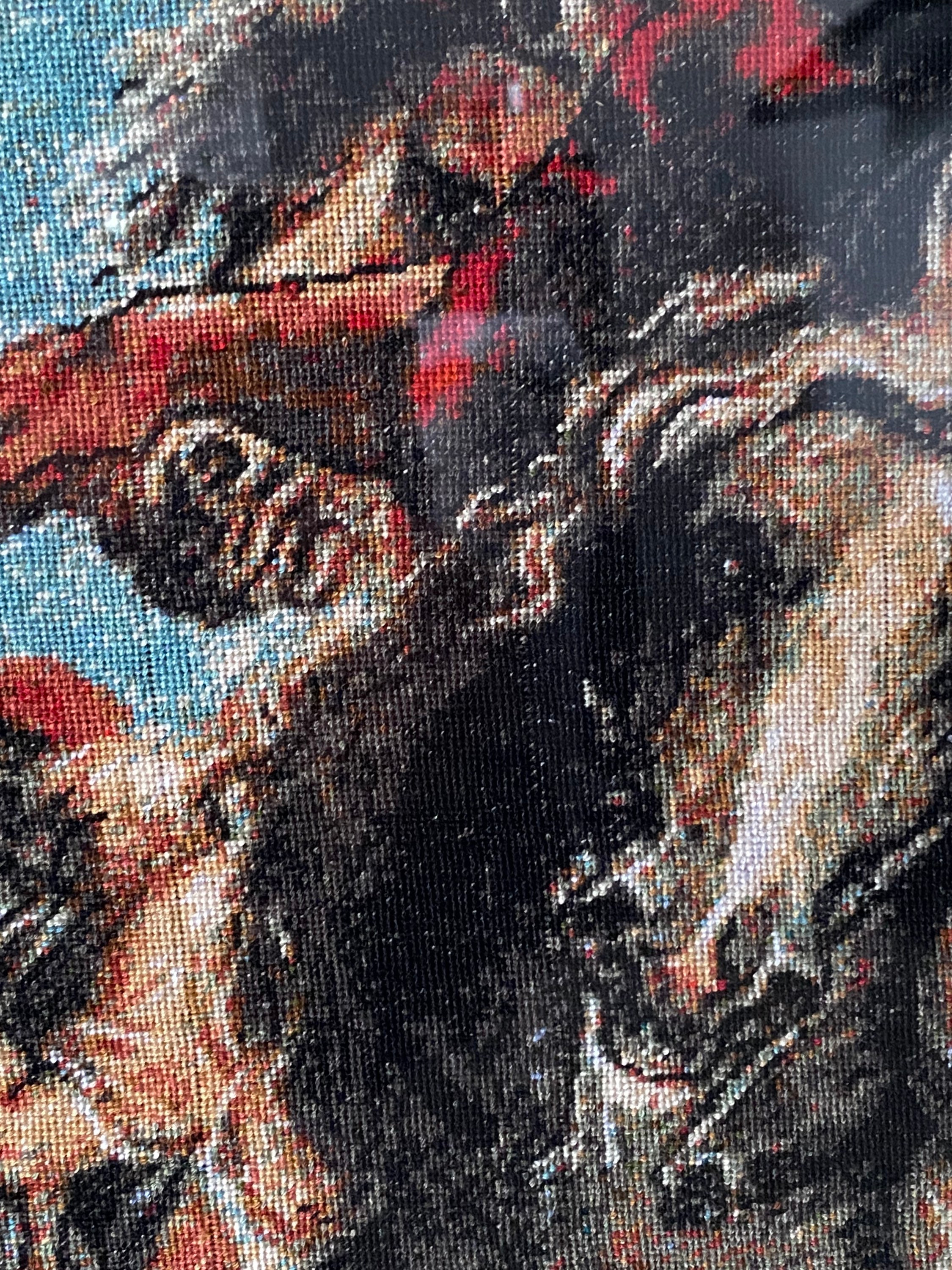 Gobelin Needlepoint or Petite Point the Elevation of the Cross by Peter ...