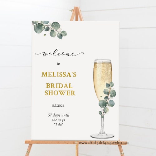 Welcome Sign Wedding Welcome Sign Greenery Eucalyptus | Etsy