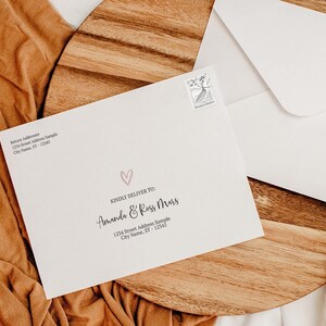 Minimalist Envelope Template | Calligraphy Editable Envelope Template ...