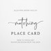 Matching Place Card | Printable | Made to Match Your Invitation Design ...