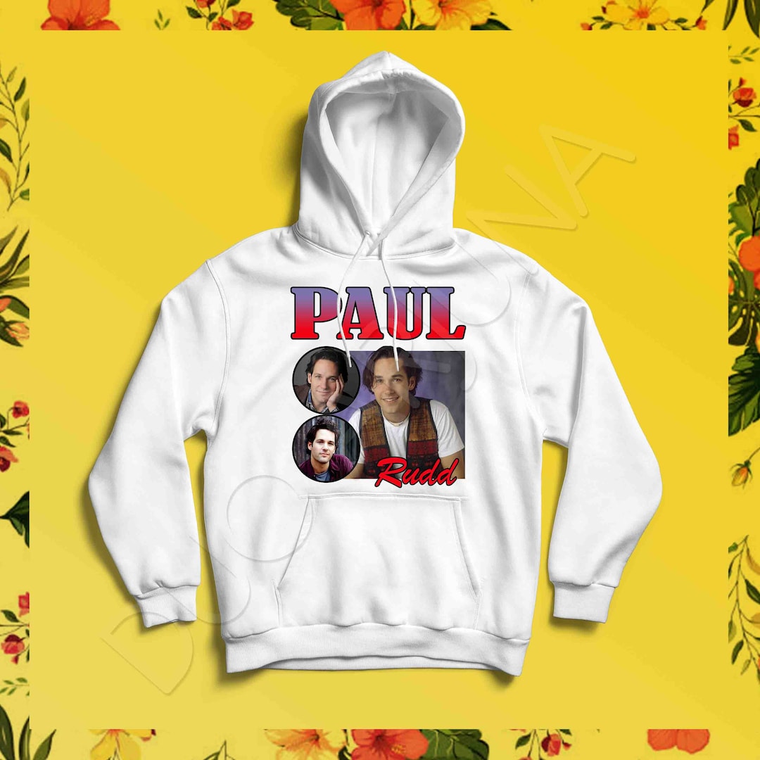 Paul Rudd Hoodie COVER FACE Sweatshirt, Homage Paul Rudd, Movie Shirt ...