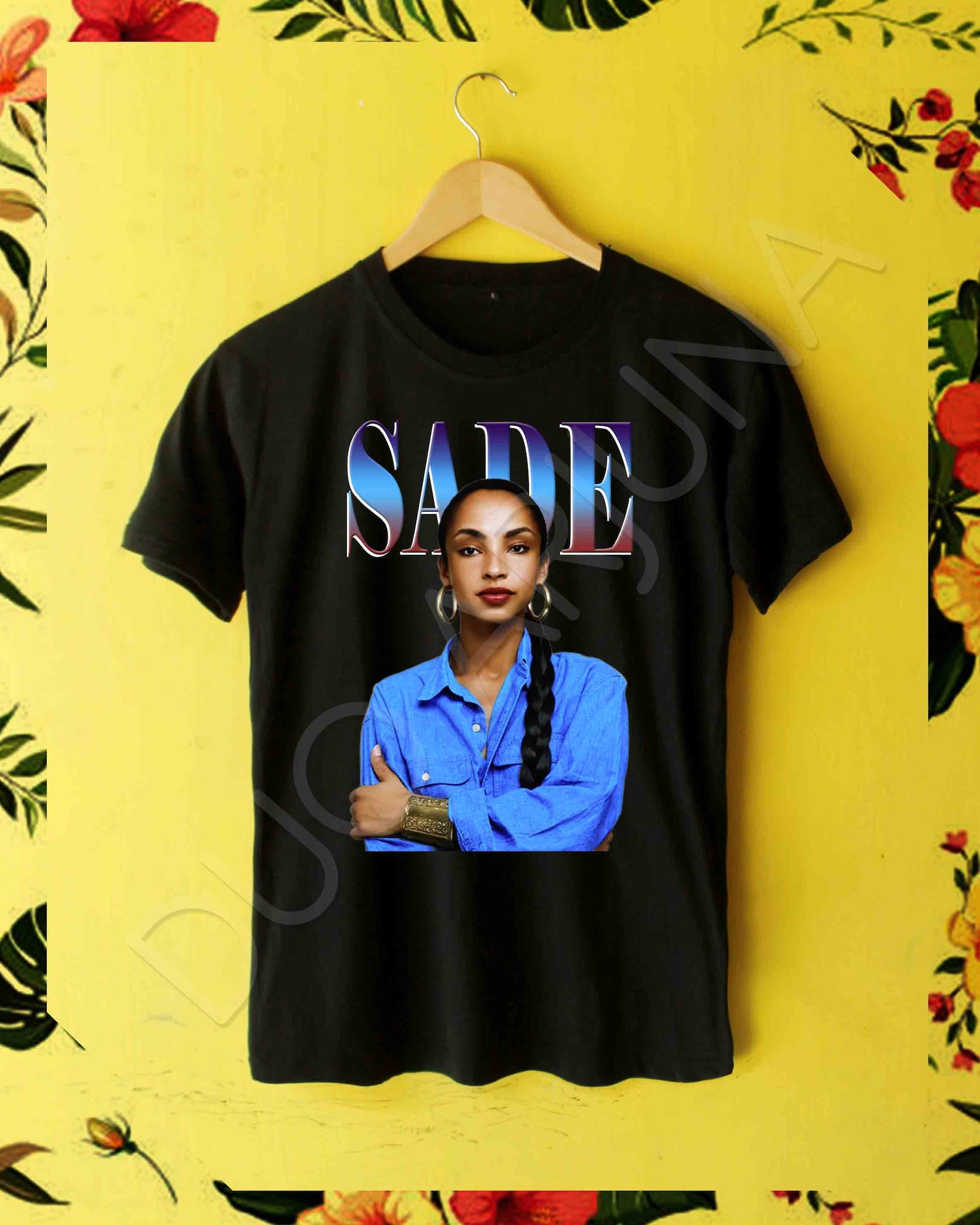 SADE ADU Merch Tour Black Color Vtg Design Tshirt Hip Hop New Rare Size ...